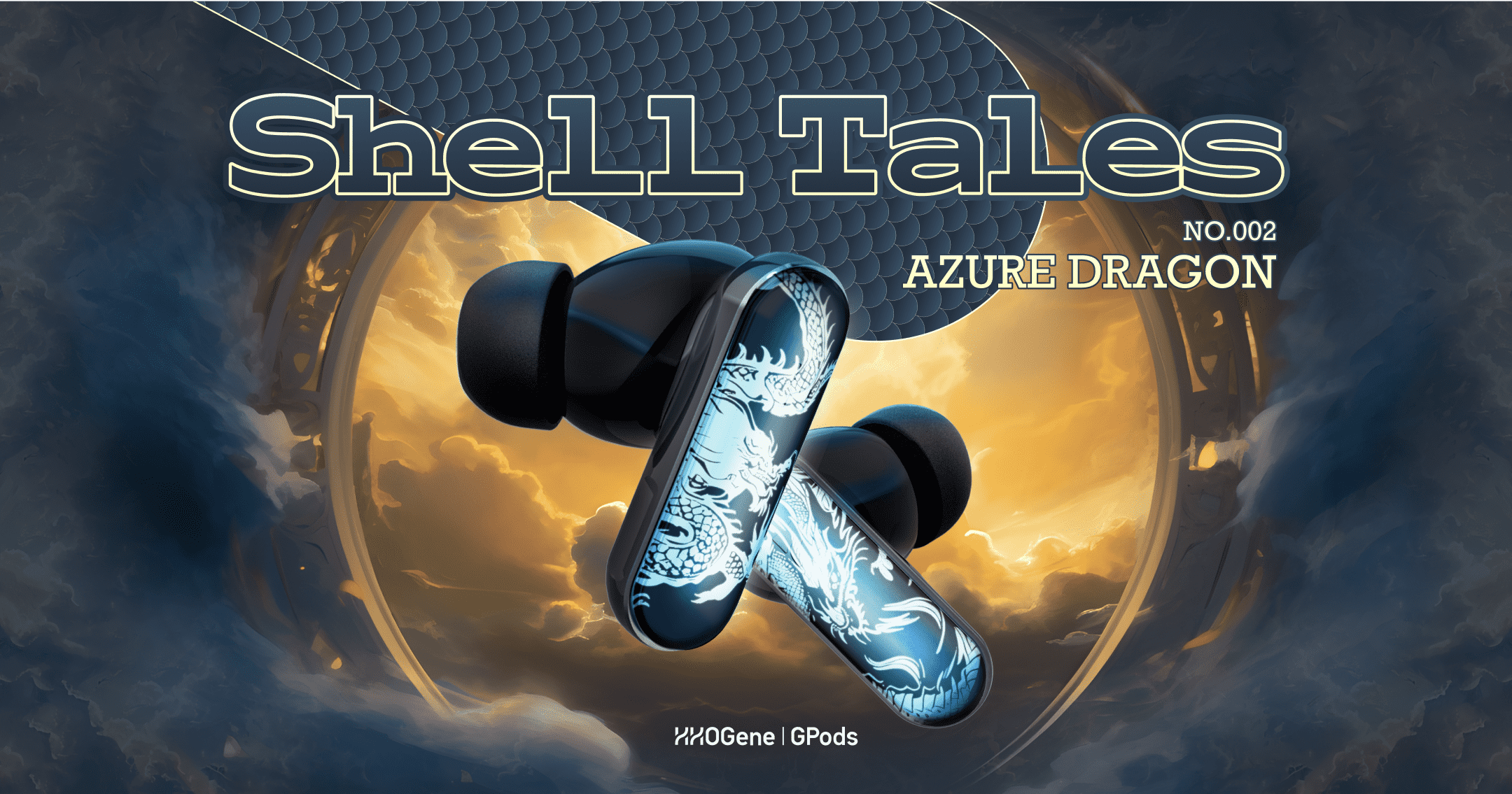 HHOGene GPods Shell Tales - Azure Dragon
